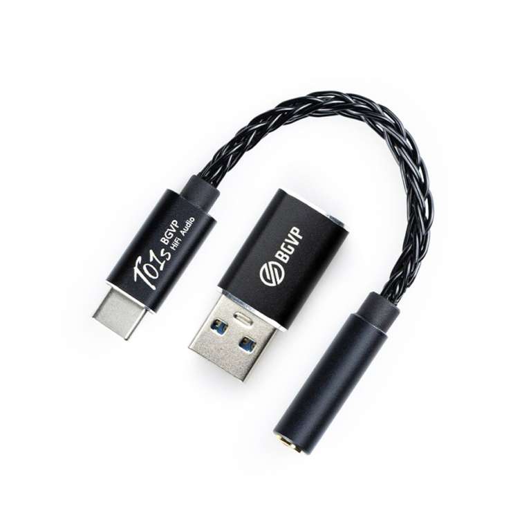 BGVP T01S DAC หางหนู รองรับ Hi-Res PCM 32Bit - Jaben