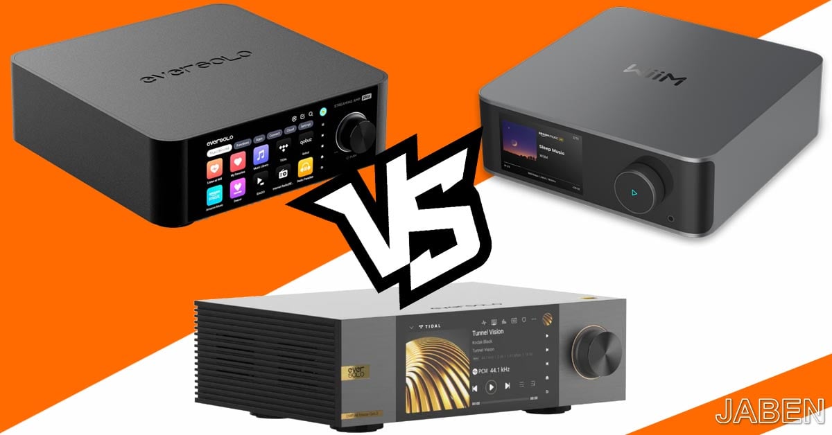 เปรียบเทียบ EverSolo DMP-A6 ME Gen.2 vs EverSolo Play vs WiiM Ultra - Jaben